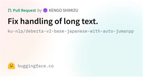 Ku Nlp Deberta V2 Base Japanese With Auto Jumanpp · Fix Handling Of