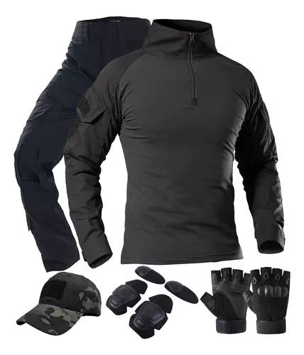 Traje De Uniforme Táctico De Camuflaje Militar Rodilleras Cuotas