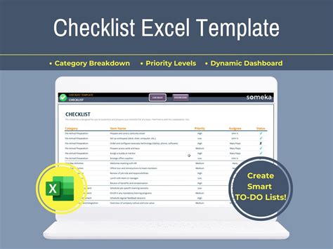 Excel Checklist Template Create Your Smart To Do Lists Dynamic
