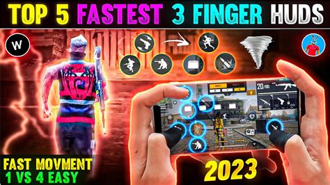 Top 5 New 3 Finger Custom Hud Settings 2023😯 Headshotmovment 👌 Best 3