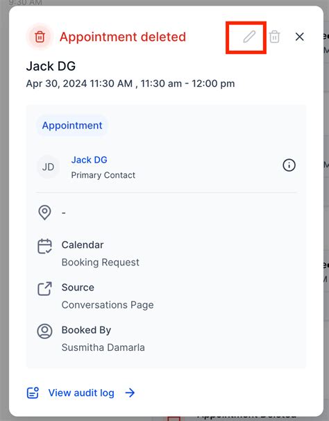 Appointment Activities In Conversations Module HighLevel Changelog
