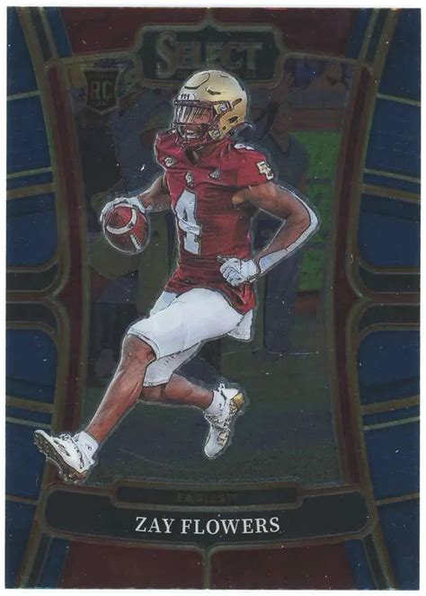 NFL Panini Select Draft Picks Single Card Blue Zay Flowers Rookie ToyWiz