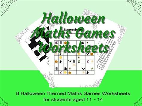 Halloween Ks3 7th To 9th Grade Maths Games Worksheets Teaching Resources