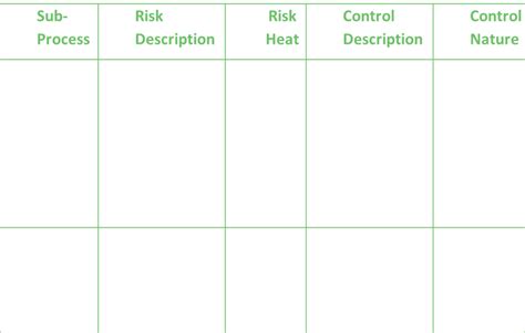 Risk Control Matrix MASD