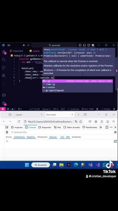 uso de fetch obtener datos de una api education programacion