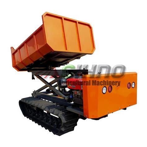 Tons Mini Crawler Dumper Tons Transporter Trucks Rubber Track All Terrain Transporter Crane