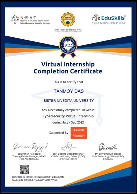 Tanmoy Das On Linkedin Aicteinternship Aicte Eduskills