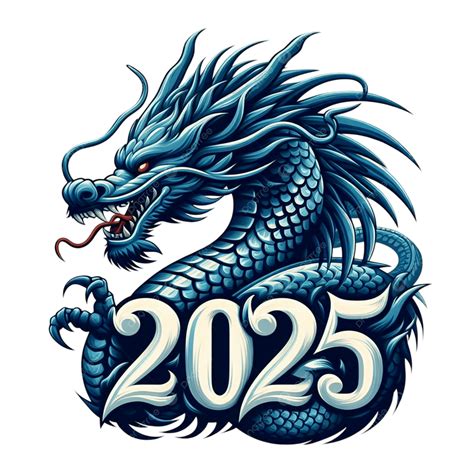 รูปสุขสันต์วันตรุษจีน 2025 มังกรดีไซน์สีน้ำเงิน Png สวัสดีปีใหม่จีนปี 2025 มังกรที่มีดีไซน์สี