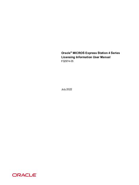 Fillable Online Unbox And Set Up The Oracle Micros Express Station 400