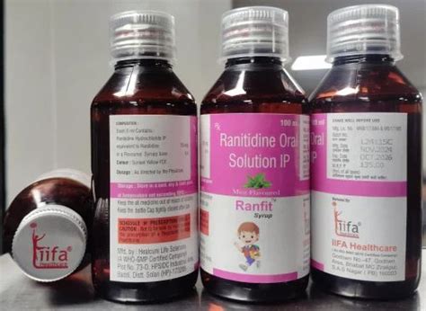 Ranitidine Oral Solution 100 Ml At ₹ 135box In Panchkula Id