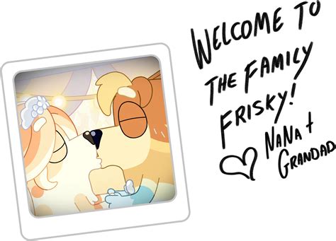 Look Inside Frisky And Uncle Rads Wedding Guest Book Bluey Official