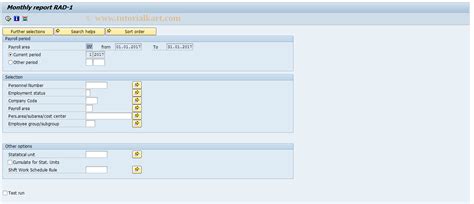 PC M CRADM SAP Tcode Statistical Report RAD M Monthly