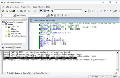 Application Error Compaq Visual Fortran Professional Edition 660