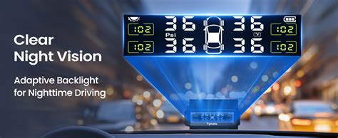 Tymate Tm8 Tire Pressure Monitoring System Wireless Solar
