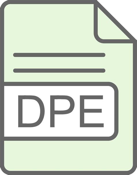 Dpe File Format Fillay Icon Design 43608774 Vector Art At Vecteezy