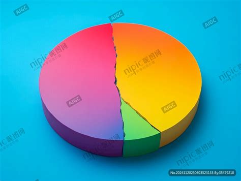 AI创作图数据饼图 简约圆形图 制饼图 饼图型 扇形统计 饼状图 饼状图表 圆饼图 饼图 饼形图 扇形图 色彩对比实验 圆形图形图表 冷暖色