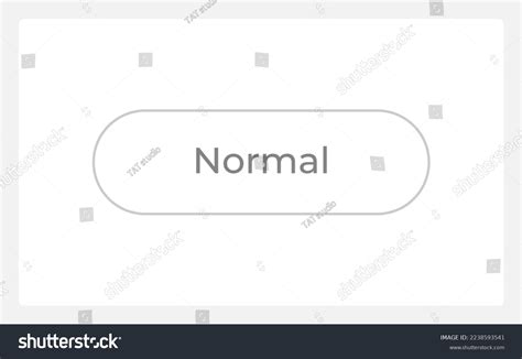 Normal Button State Ui Element Template Stock Vector Royalty Free