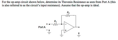 Solved For The Op Amp Circuit Shown Below Determine Its
