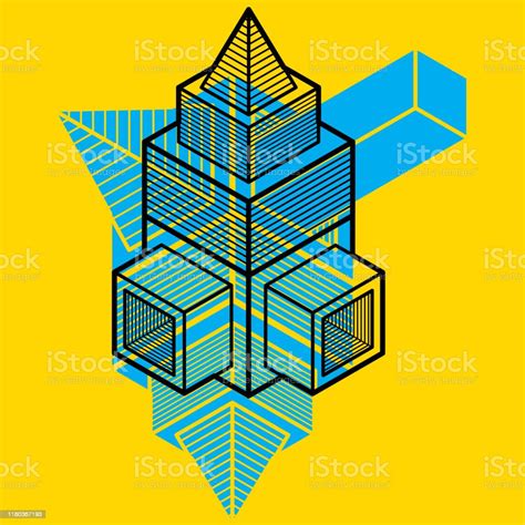 엔지니어링 추상적 형상 3d 벡터 다각형 그림 0명에 대한 스톡 벡터 아트 및 기타 이미지 0명 3차원 형태 개념