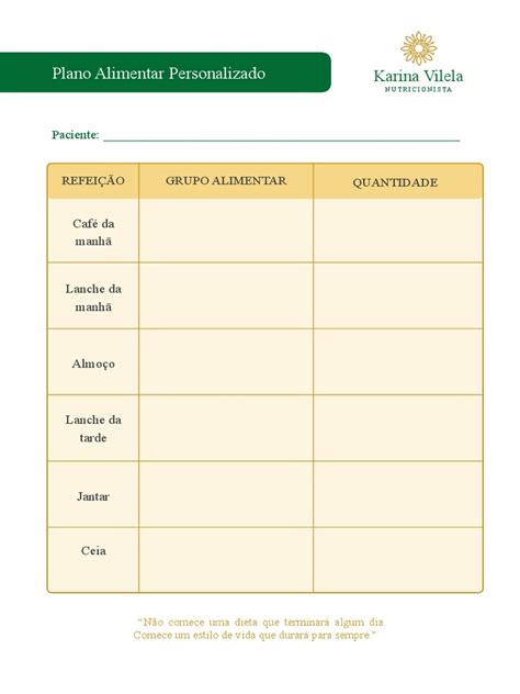 Plano Alimentar Pdf