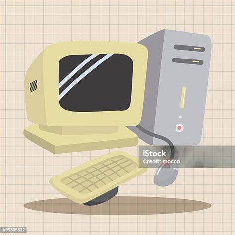 Computer Theme Elements Vector Eps Stock Illustration Download Image