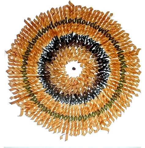 Circle Calligraphy Layers Calligrams On Pantone Canvas Gallery