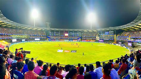 Wankhede Cricket Stadium Mumbai At Night Youtube