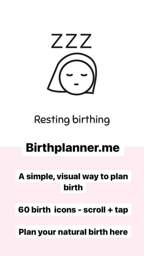Freebirth Visual Birth Plan Icon Artofit