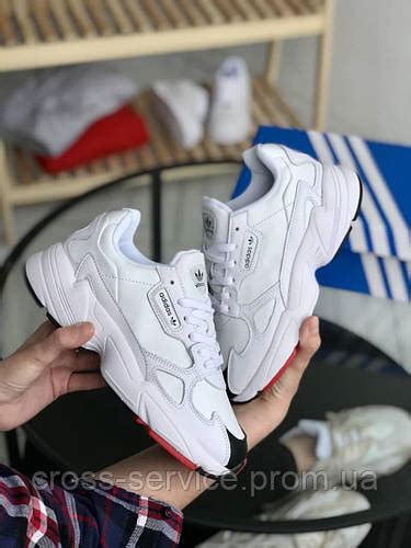 Купить Кроссовки женские Adidas Falcon white / Адидас Фалькон белые ...
