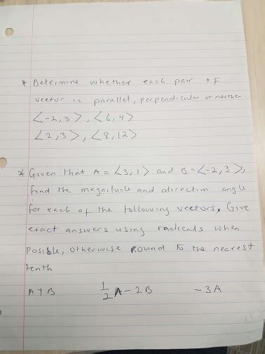 Solved Determine Whether Each Pair Of Vector Is Parallel Chegg