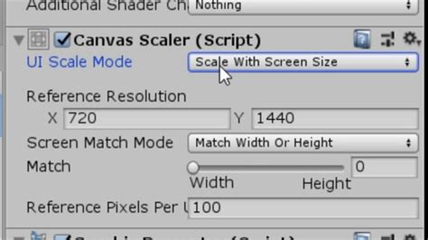 Create Custom Menu Script In Inspector Like Canvas Scaler Script