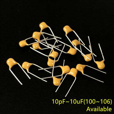 100Pcs Lot Multilayer Ceramic Capacitor 50V 100 106 10pF 10uF 0 1uF