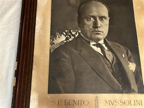Grande Foto Di Mussolini Anni 20 Militaria In Roma Melmeluzzi