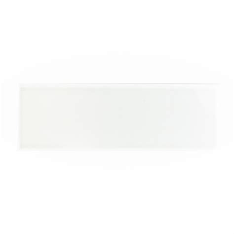 Giorbello Glass Subway White 3 In X 9 In Glossy Glass Subway Wall Tile