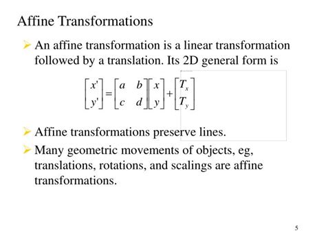 Ppt Chapter D Transformations Cartesian Coordinates Powerpoint
