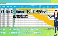 除了条形图还可以用Excel函数公式制作甘特图项目进度表 横道图 计划表 项目经理常用 哔哩哔哩