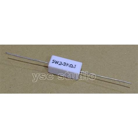 【台灣 現貨】5w 3 3kΩ 3 3k歐姆 水泥電阻 3k3 蝦皮購物