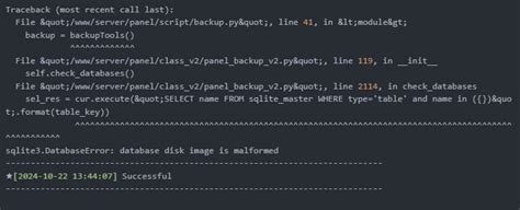 Sqlite3databaseerror Database Disk Image Is Malformed Aapanel Free Hosting Control Panel