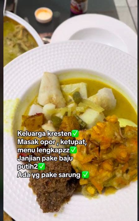 Toleransi Umat Non Muslim Antusias Sajikan Ketupat Hingga Opor Ayam