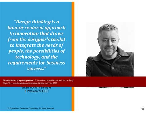 Design Thinking Overview PPT Slide Deck
