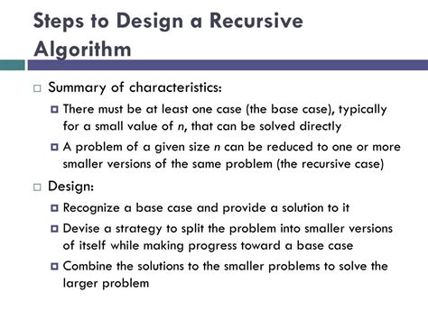 Ppt Recursion Powerpoint Presentation Free Download Id1888081