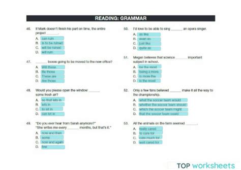 Ecce Sample 2021 Grammar Vocabulary Interactive Worksheet Topworksheets