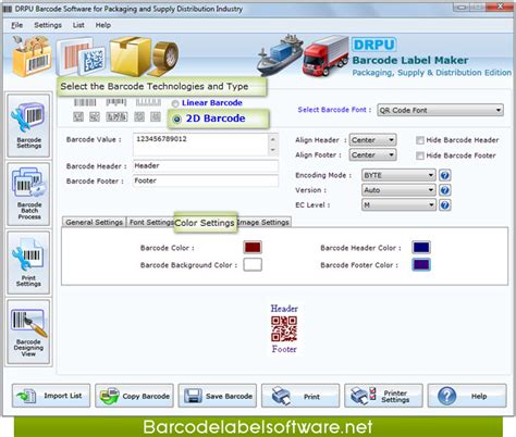 How To Design D Barcodes In Bulk Number Using Packaging Industry Barcode Software