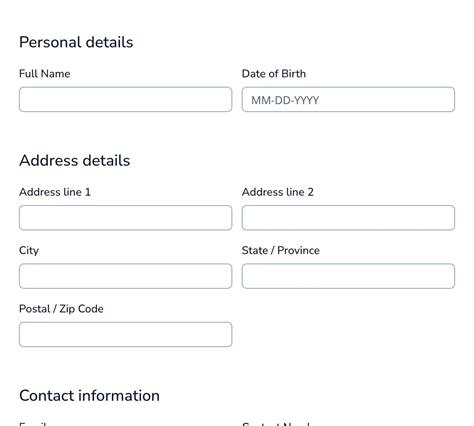 Html Application Forms Formspree