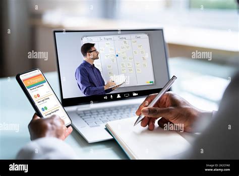 Virtual Online Training Program Stock Photo Alamy