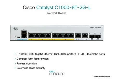 Cisco Catalyst 1000 8t 2g L Network Switch Lan Capable White At Rs 26000 In New Delhi