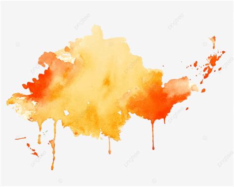 Yellow And Orange Watercolor Splash Texture Background Holi Shade