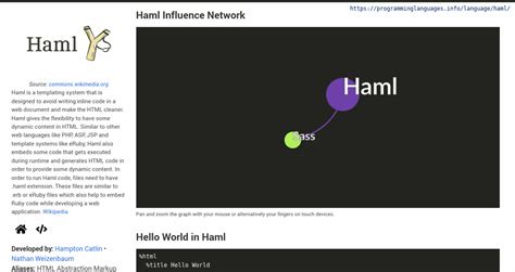Haml Programming Language Information And Resources •