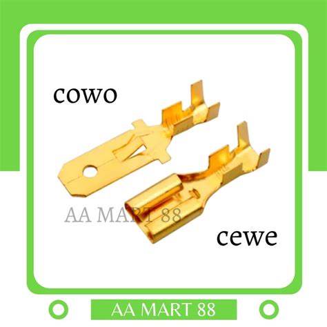 Jual Skun Skun Terminal Kabel Gepeng Cewe Dan Cowo Kuningan Besar Mm X Shopee Indonesia