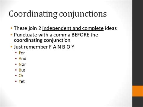 Coordination Subordination And Conjunctive Adverbs 3 Types Of
